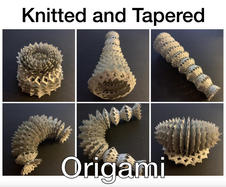 Knitted and Tapered Origami Digital Download - Etsy
