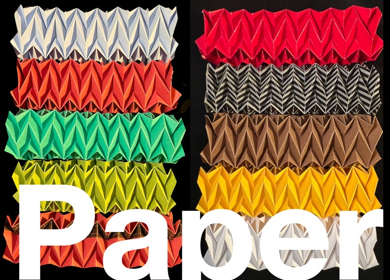 Origami Herringbone Tube - Etsy