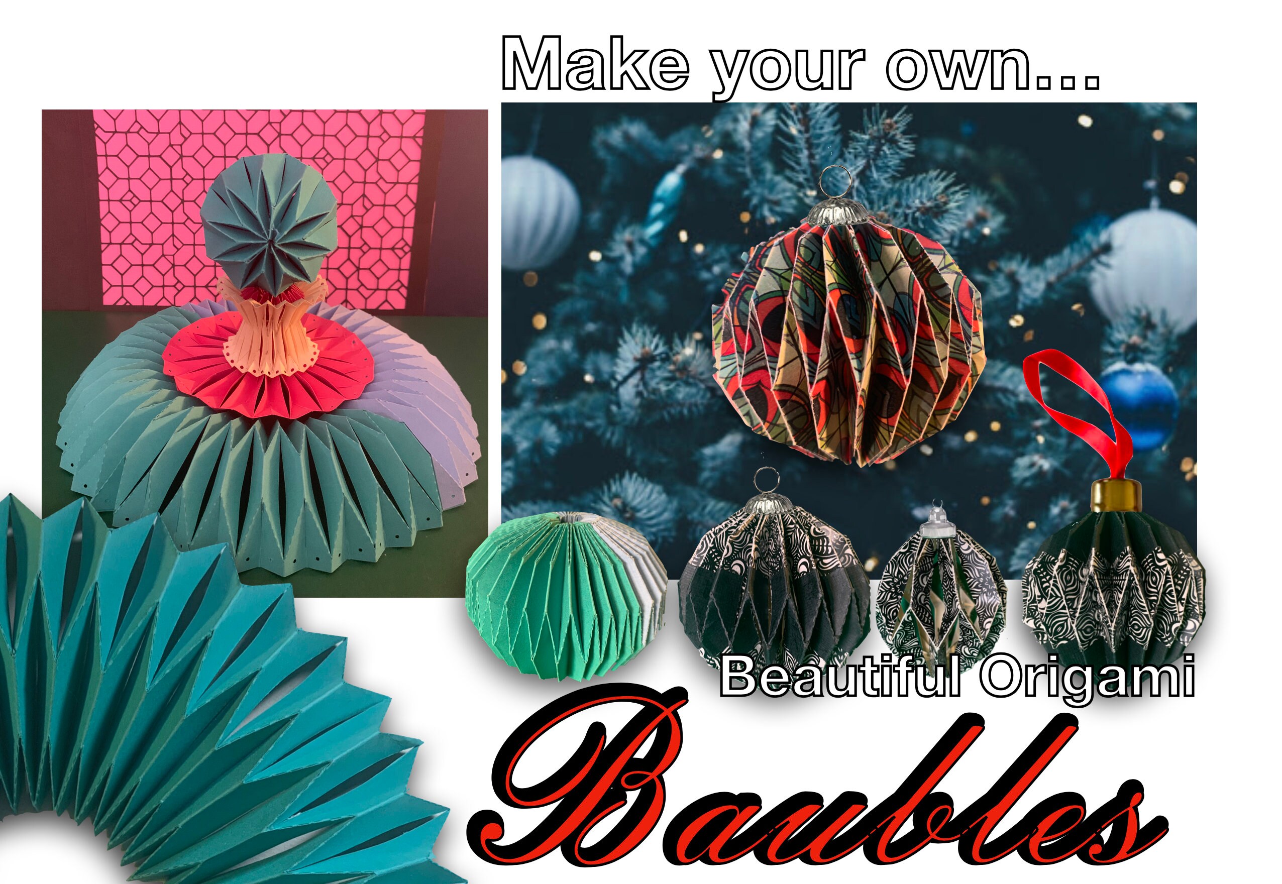 Beautiful Origami Baubles Digital Cut Files - Etsy
