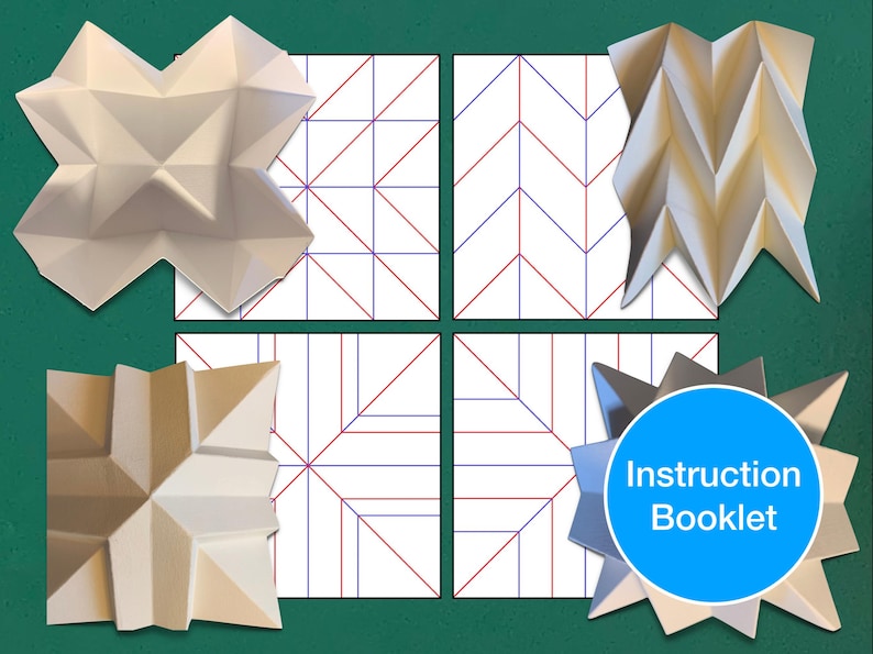 Origami Square Creative Folding Kit- Digital Score Files - Etsy