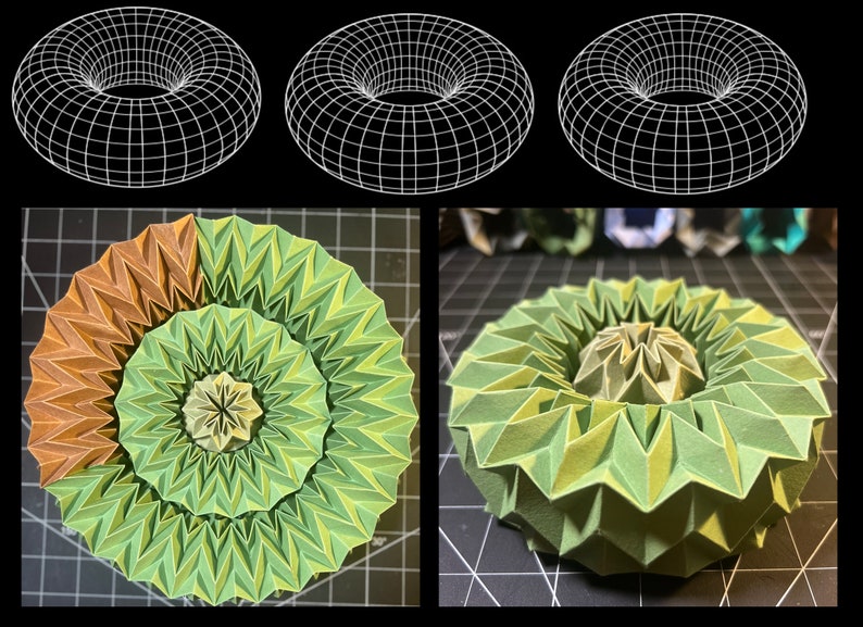 Origami Herringbone Tube - Etsy