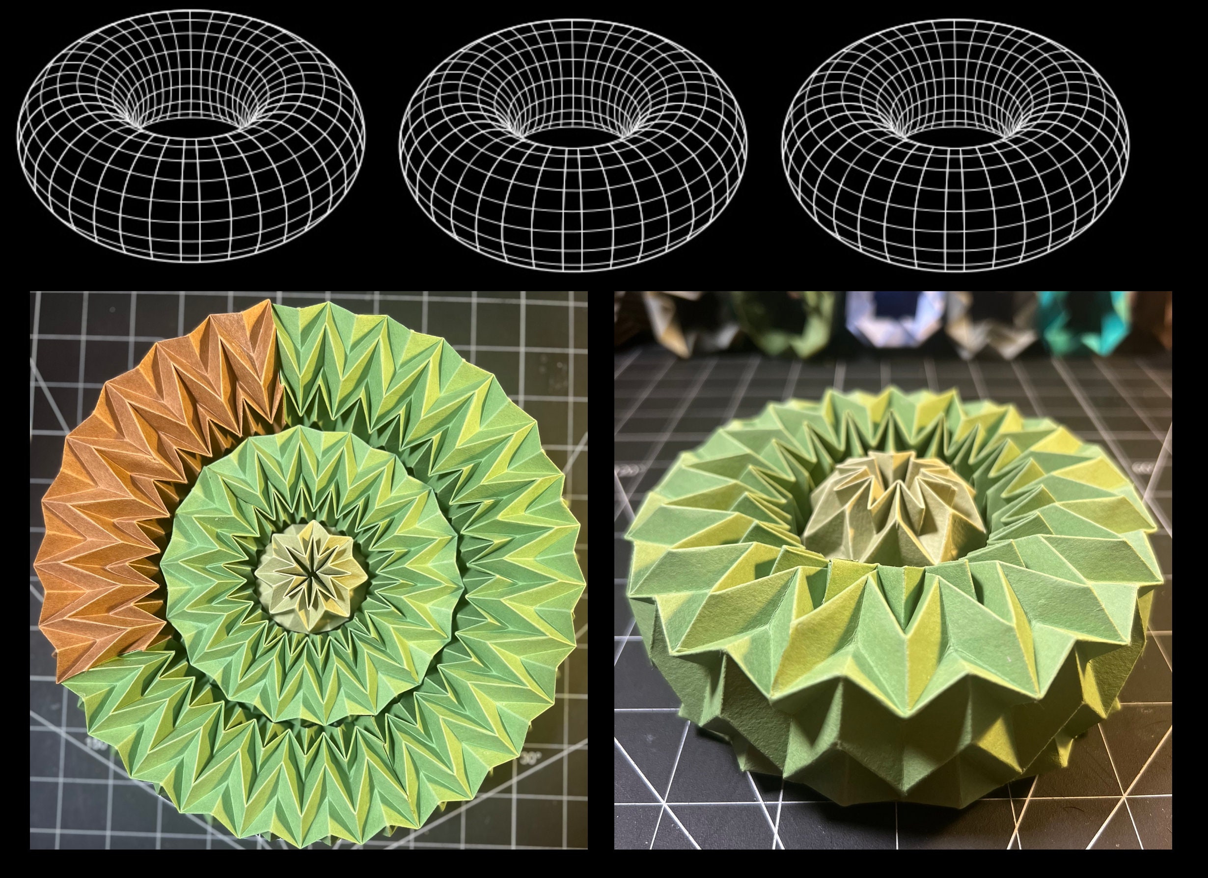 Origami Herringbone Tube - Etsy