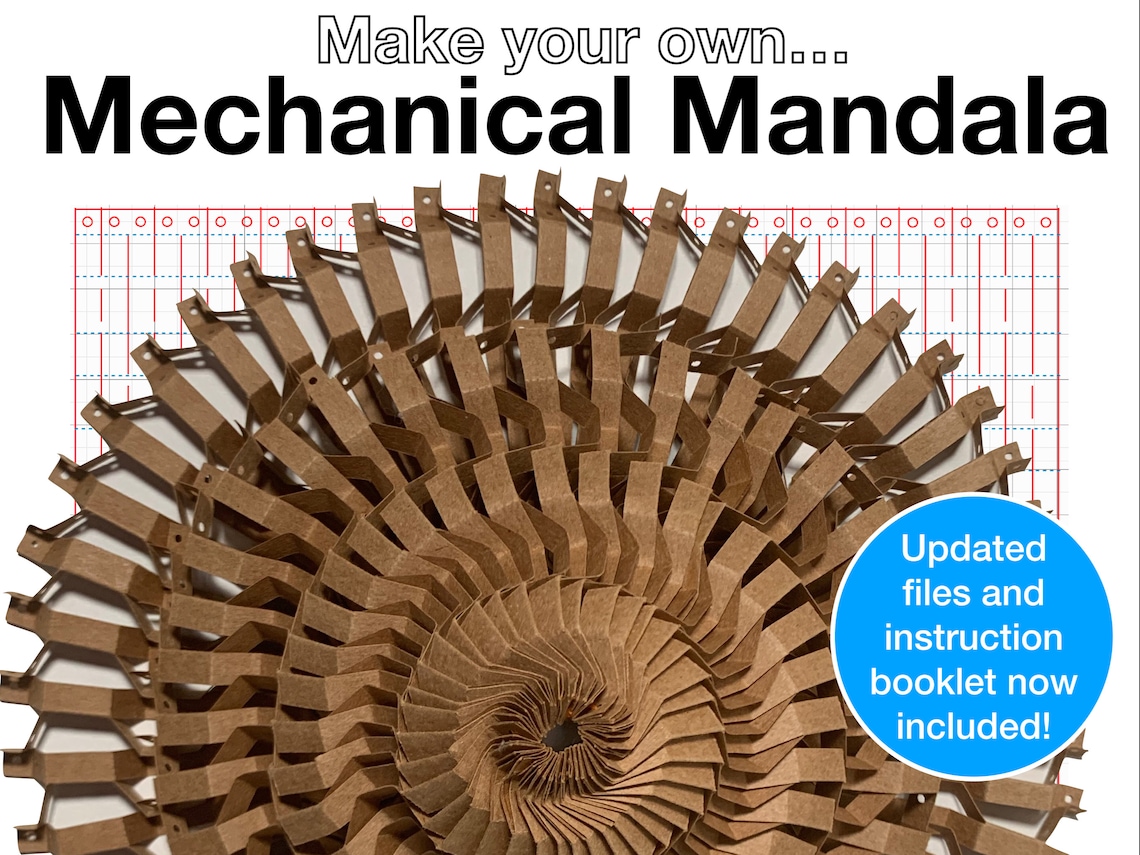 Mechanical Kirigami Mandala Digital Cut Files - Etsy