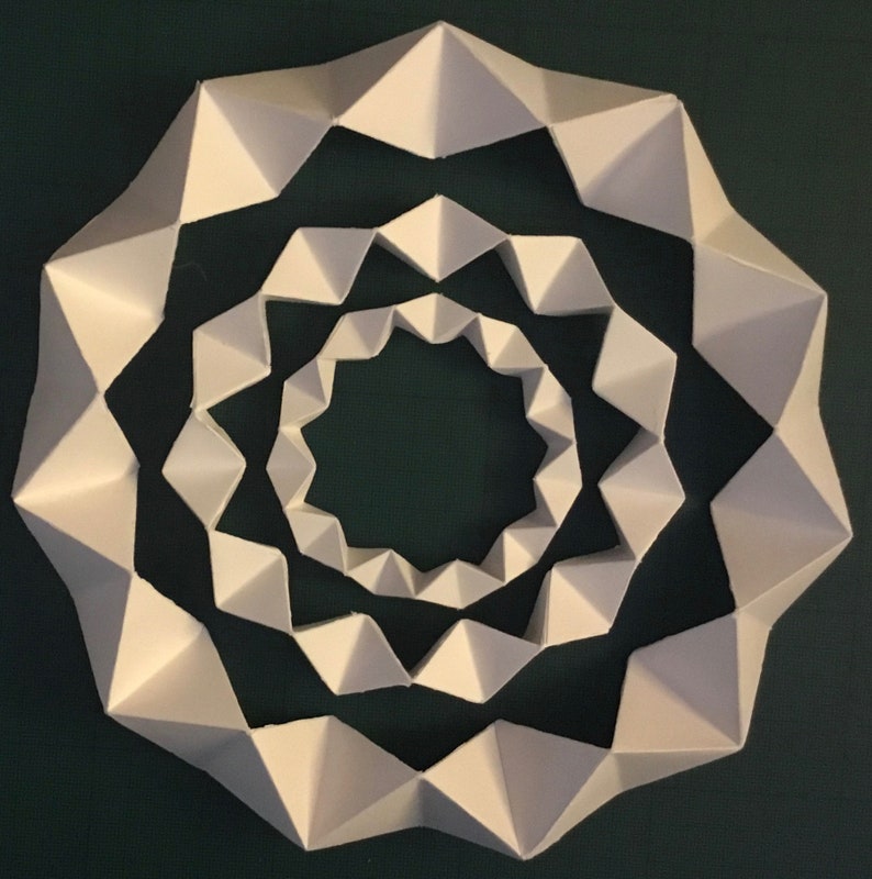 Origami Strip Paper Cut Mandala Digital Download Incremental - Etsy Israel