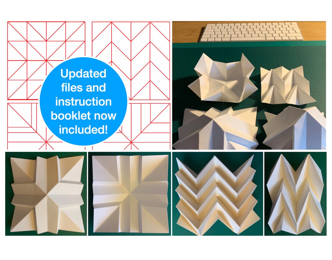 Origami Square Creative Folding Kit- Digital Score Files - Etsy