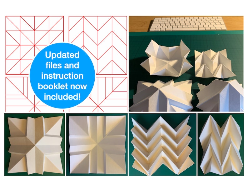 Origami Square Creative Folding Kit- Digital Score Files - Etsy