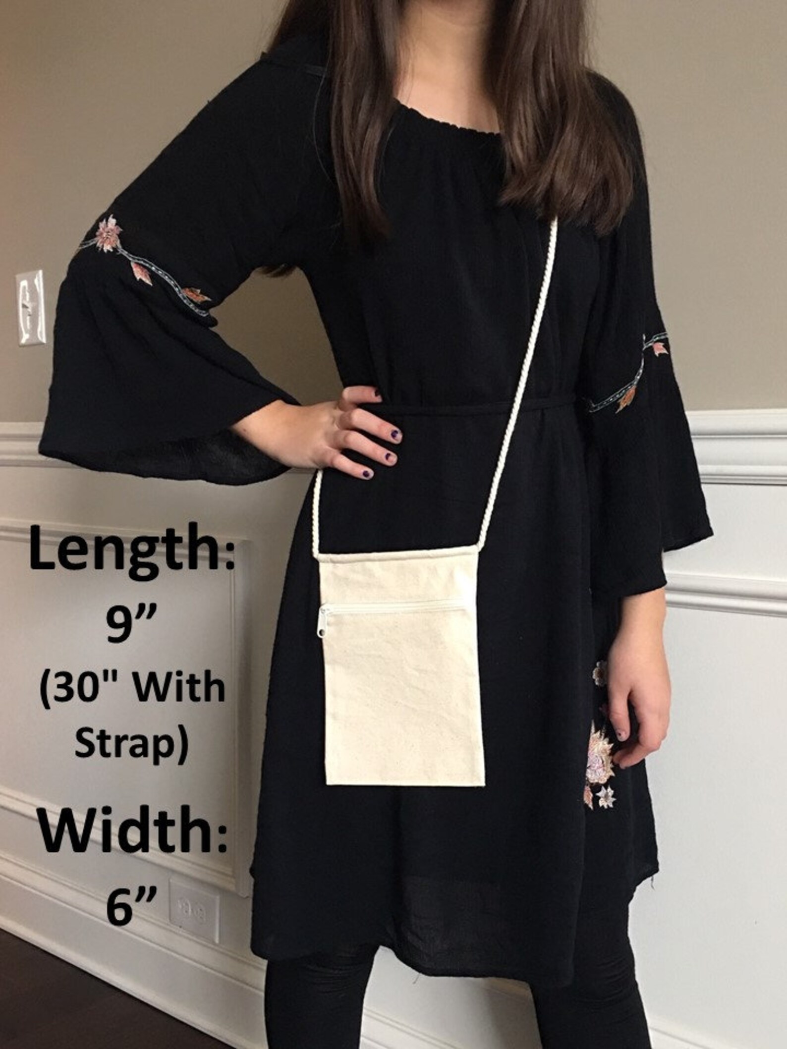 Small Zip Cross Body Purse. Custom Personalized Bag. Initial. Letter ...