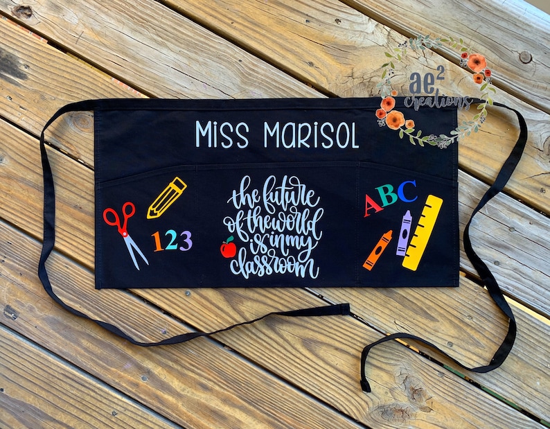Custom Teacher Apron | Teacher Craft Apron | Teacher Appreciation Gift ...