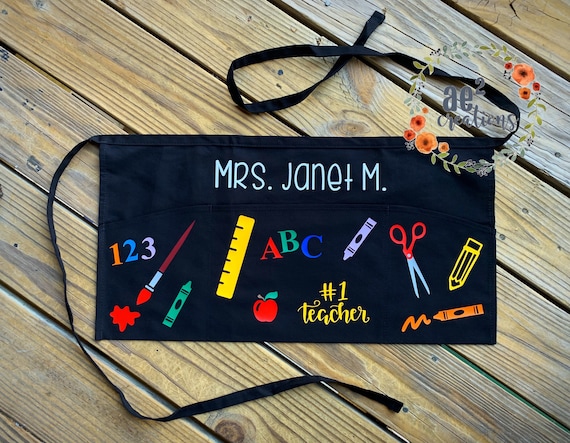 Custom Teacher Apron Teacher Craft Apron Teacher | Etsy