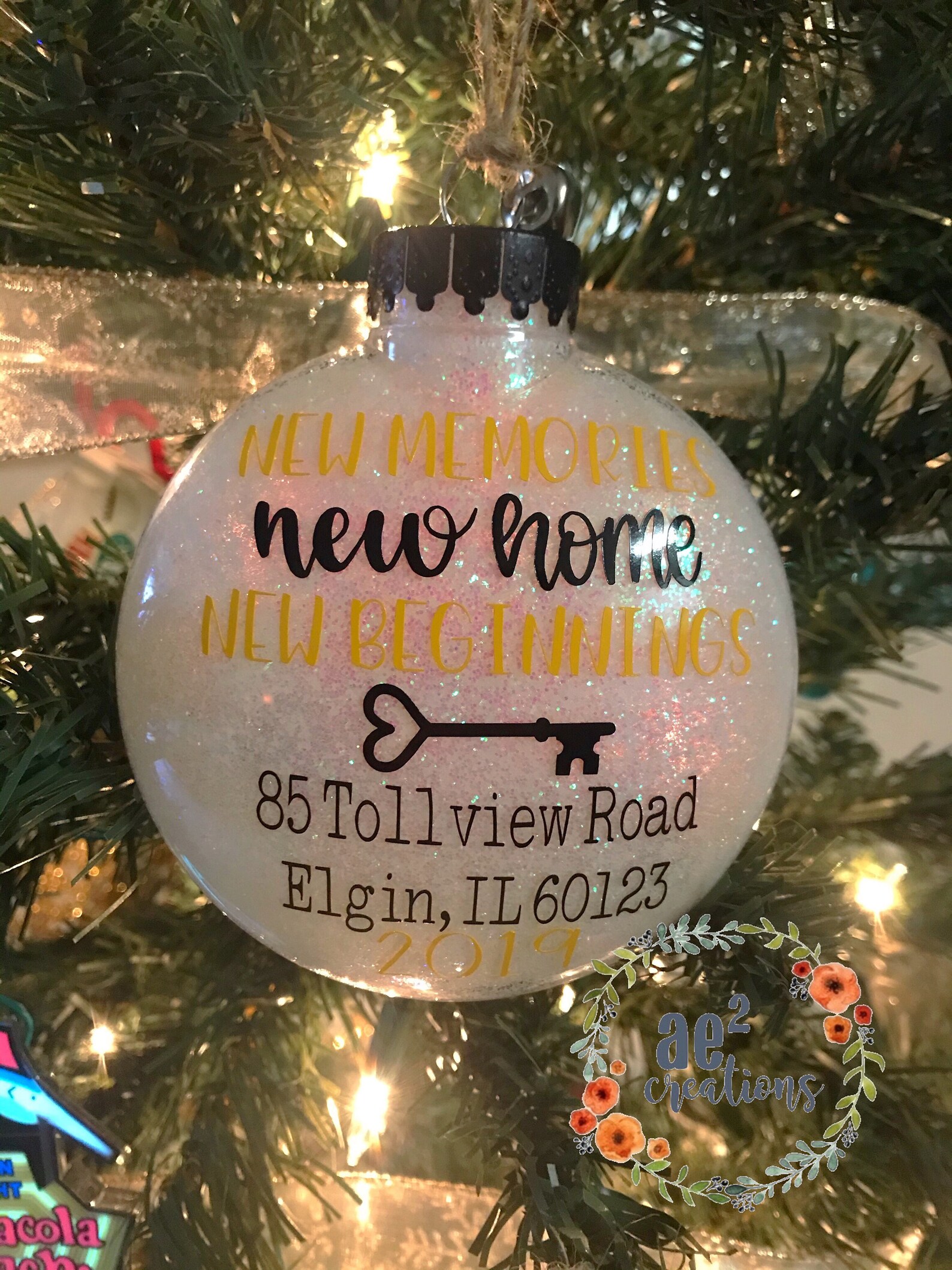 New Home Personalized Christmas Ornament | Etsy