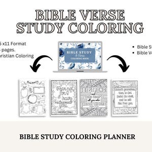 Bible Verse Coloring Book | Bible Study Coloring | Christian Coloring ...