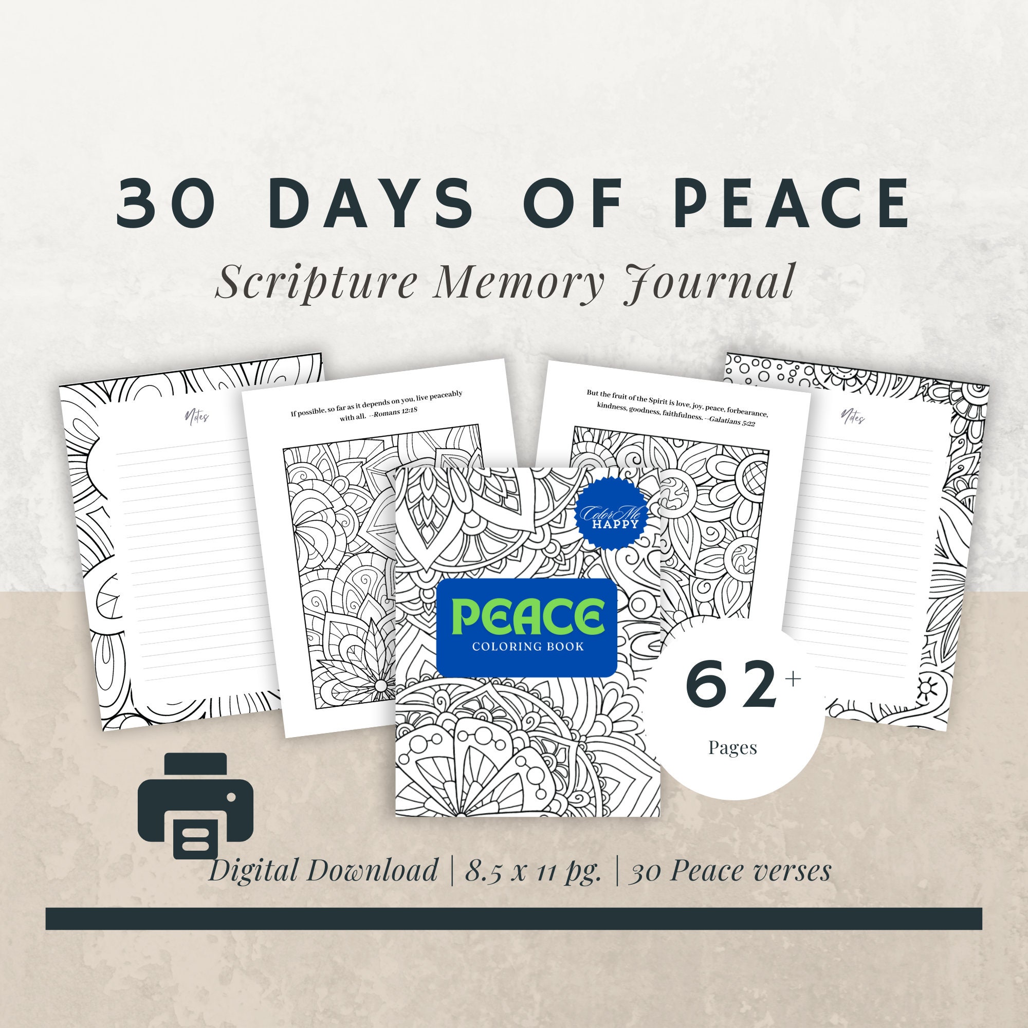 Printable Scripture Writing Coloring Journal Bible Journaling Prayer ...