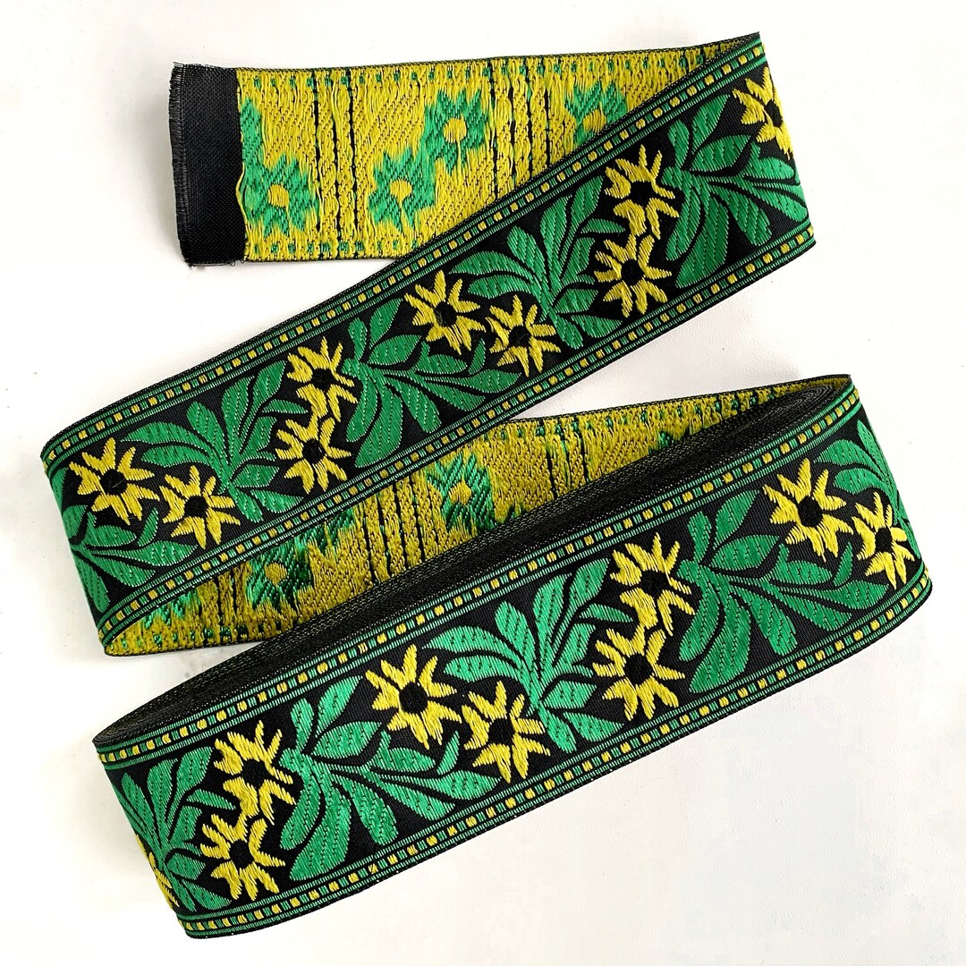 Ukrainian Jacquard Slavic Ethnic Ornament Ribbon Trim Fabric ...