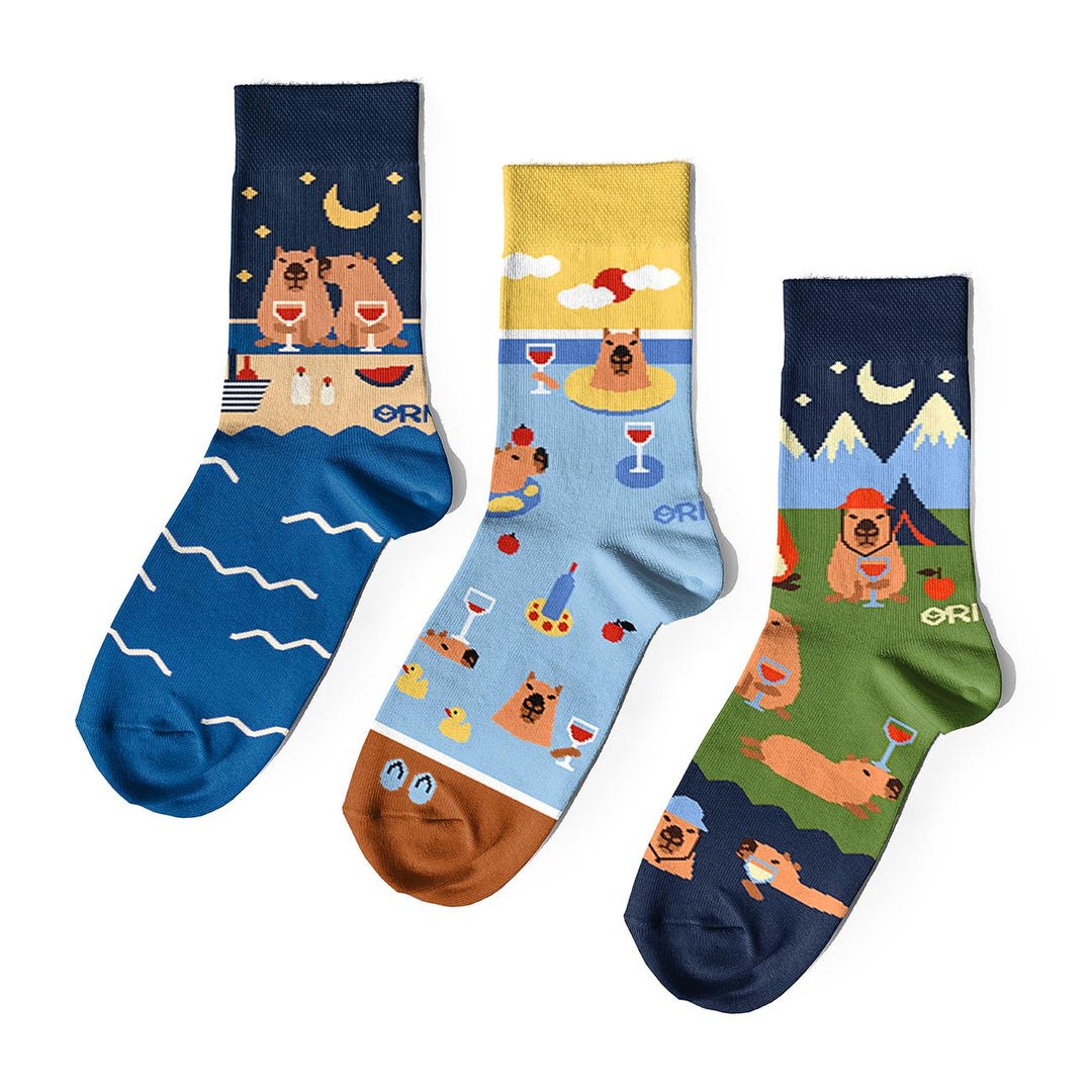 Capybara Socks – Funny Animal Socks Made in Ukraine | Cute Design Socks ...