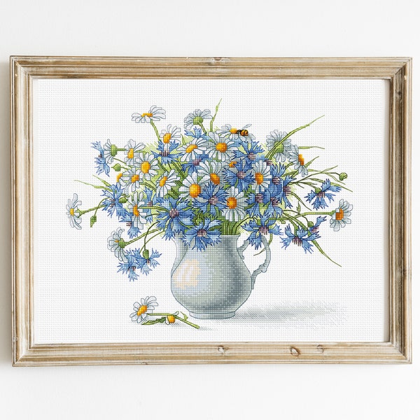 Daisy Cross Stitch - Etsy