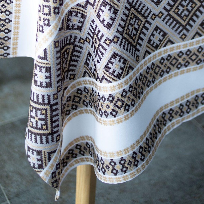 Embroidered Ukrainian Tablecloth – Traditional Rectangular Folk Table ...