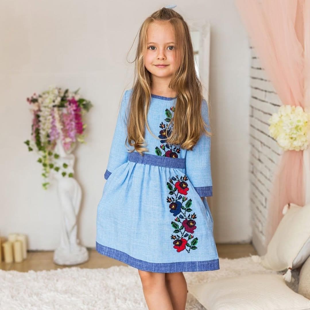 Ukrainian Kids Vyshyvanka Dress for Girls – Embroidered Toddler Dress ...