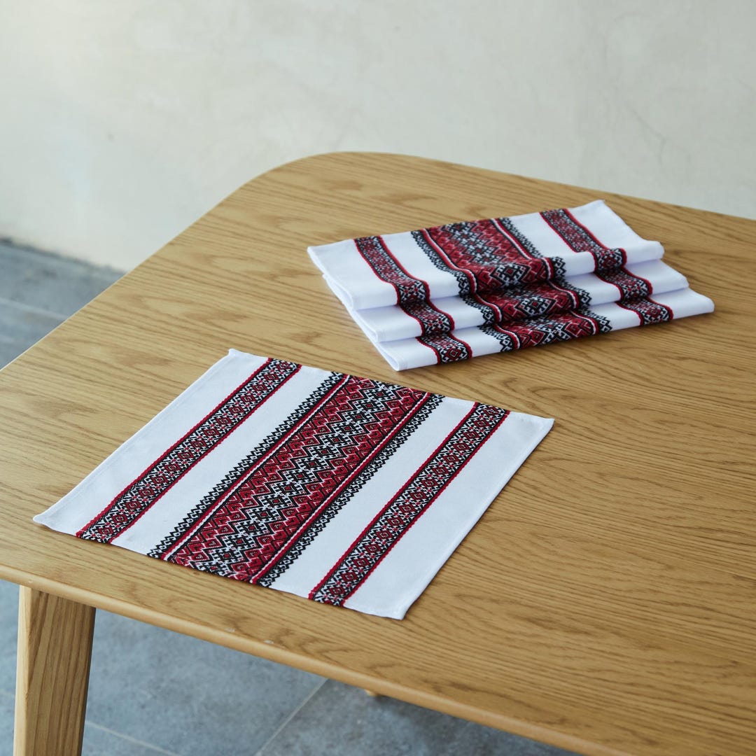 Ukrainian Embroidered Napkins | Made in Ukraine | Slavic Home Decor ...