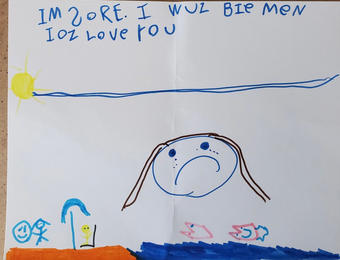 Custom 3D Wooden Kids Drawings Kids Artwork Sign - Etsy