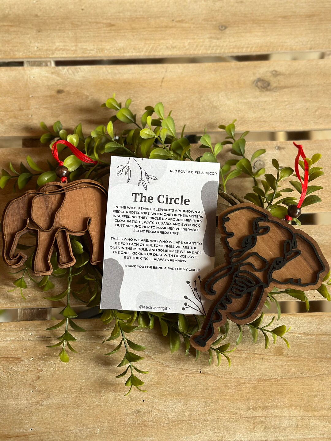 Personalized Friendship Elephant Ornament, Holiday Ornament, Christmas ...