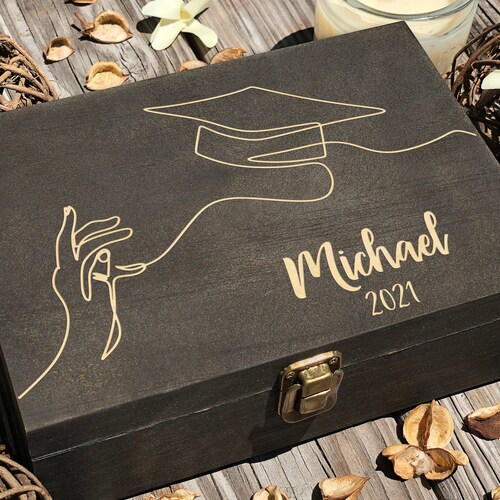 Graduation Box Personalized Box Graduation Gift for Him - Etsy