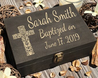 Baptism Keepsake Box - Etsy