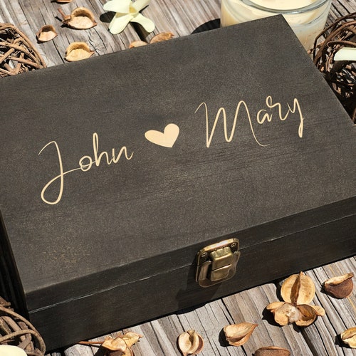 Handwritten Wooden Keepsake Box Personalized Memory Box - Etsy