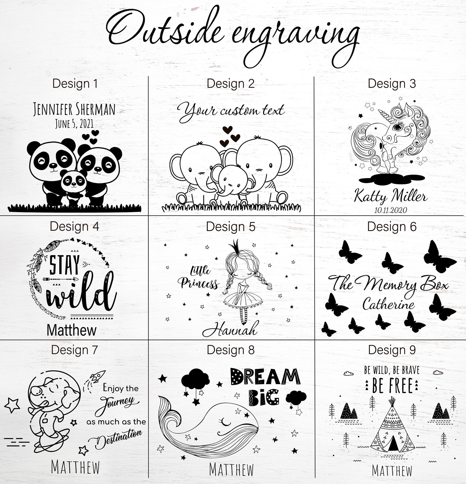 Personalized Kids Box Memory Box for Kids Wooden Box Baby - Etsy