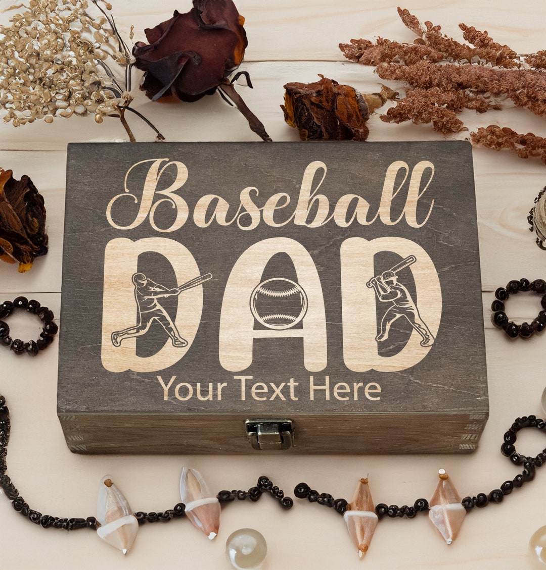 Engraved Wooden Baseball Keepsake Box: Personalized Sports Gift - Etsy