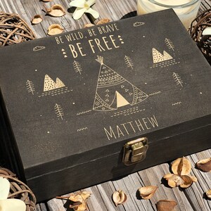 Personalized Kids Box, Memory Box for Kids, Wooden Box, Baby Boy Gift ...