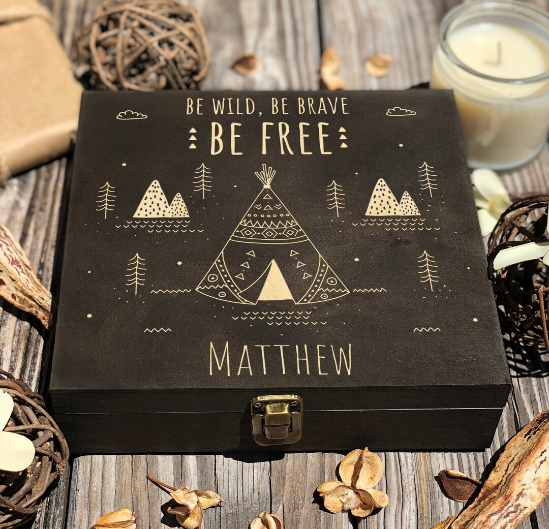 Personalized Kids Box, Memory Box for Kids, Wooden Box, Baby Boy Gift ...