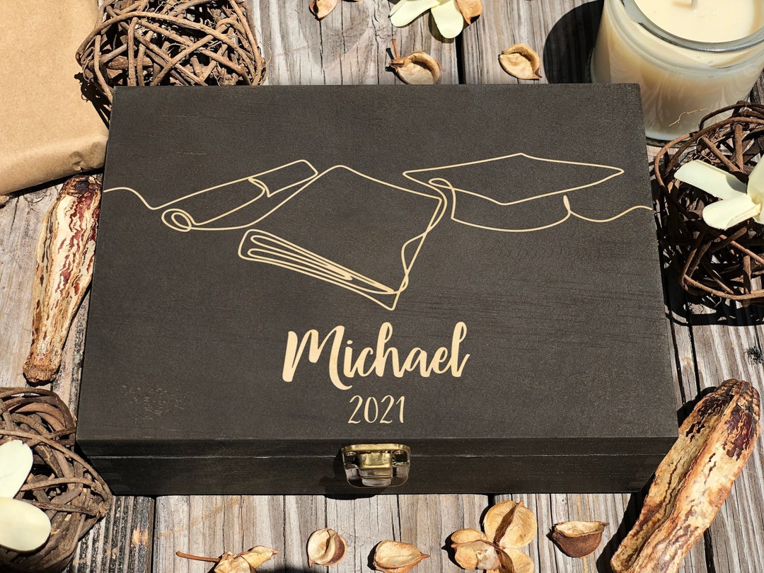 Graduation Box Personalized Box, Graduation Gift for Him, Graduation ...