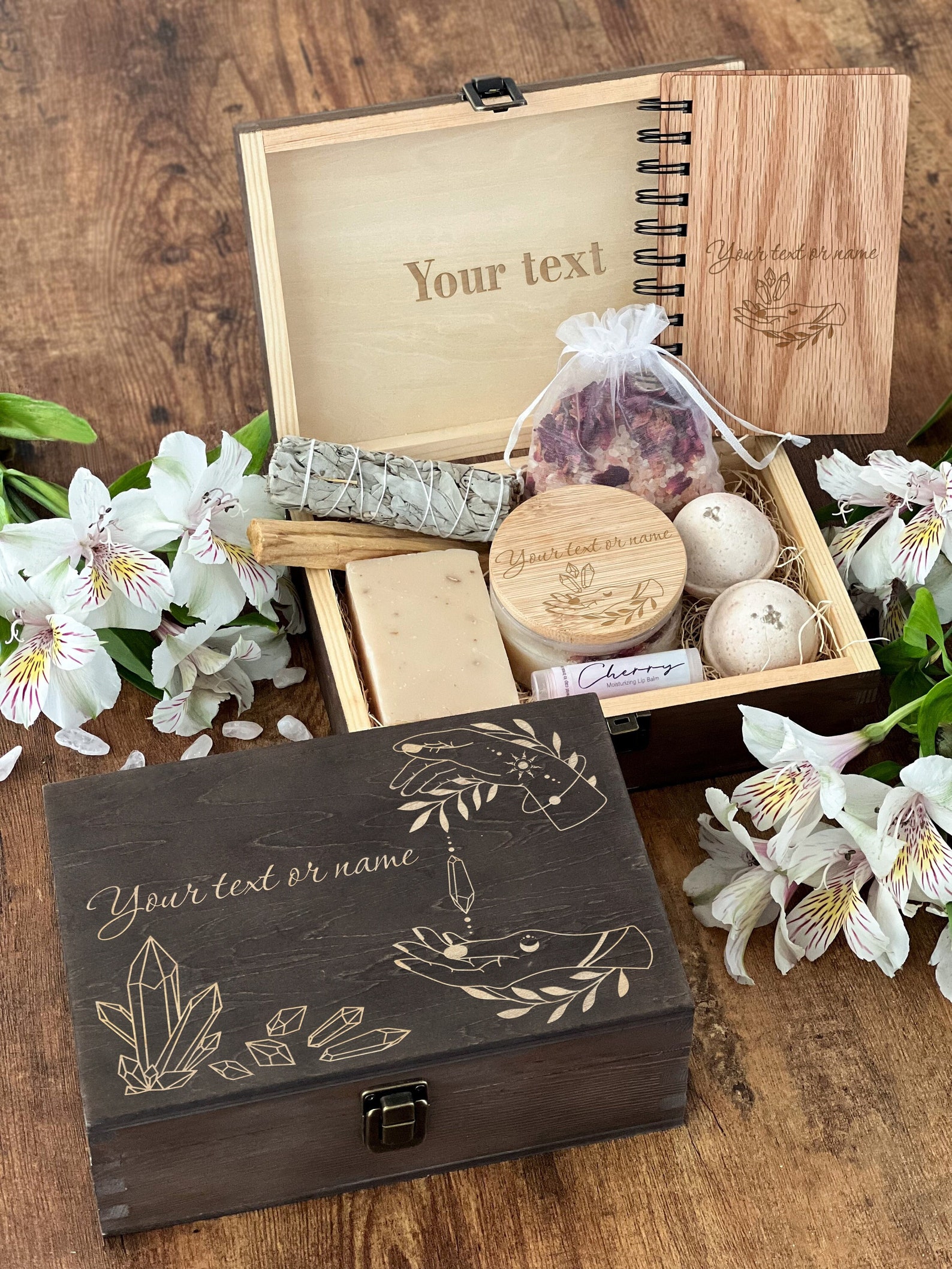 Crystal Box Personalized Box Crystal Mystery Box Stash Box - Etsy