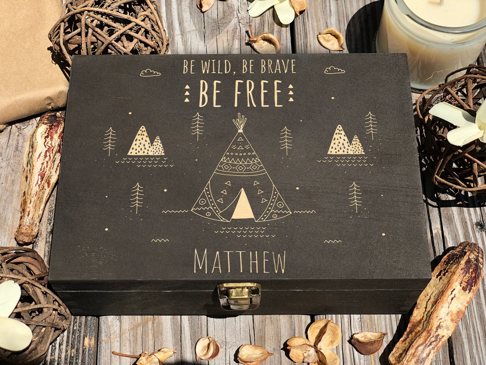 Personalized Kids Box Memory Box for Kids Wooden Box Baby | Etsy