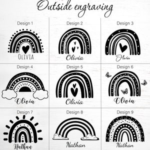 Personalised Box, Rainbow Box, Memory Box, Wooden Box, Keepsake Box ...