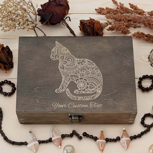 Cat Keepsake Box - Etsy