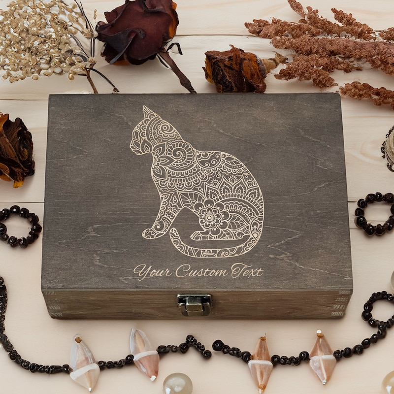 Cat Keepsake Box - Etsy