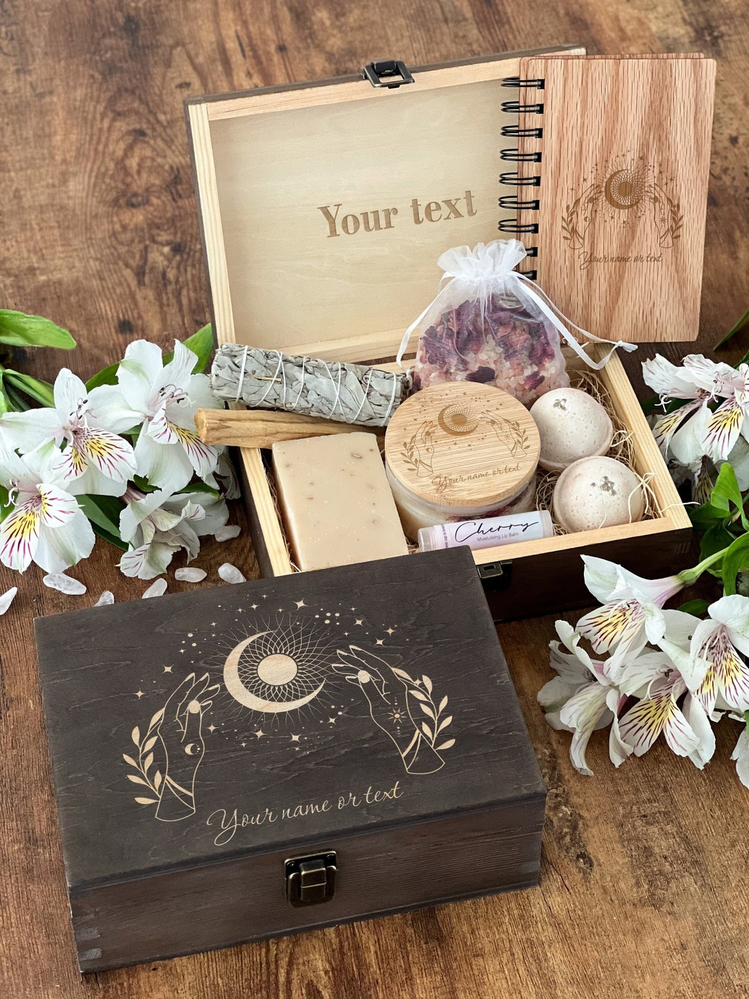 Sun and Moon Box, Crystal Box, Personalized Box, Crystal Mystery Box ...