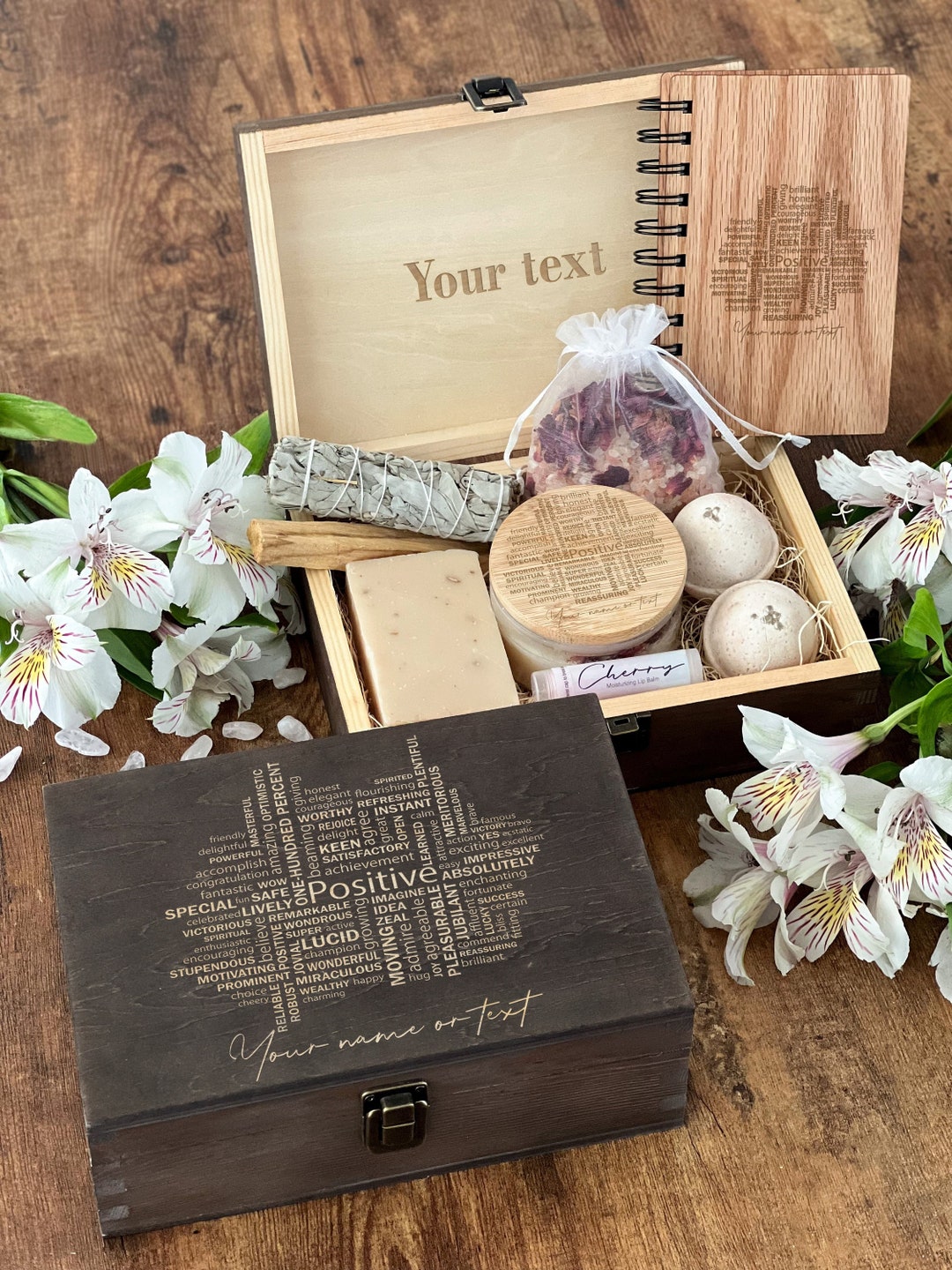 Positive Box, Personalized Wooden Box, Custom Box, Happy Birthday Box ...