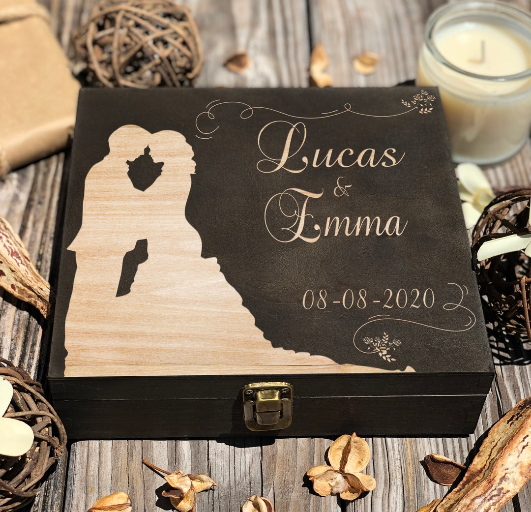 Alternative Guest Book, Guest Box With Hearts, Custom, Wedding ...