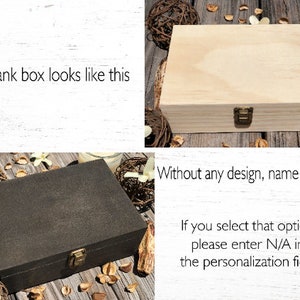 Personalized Wooden Keepsake Box, Family Box, Memory Box, Custom Box ...