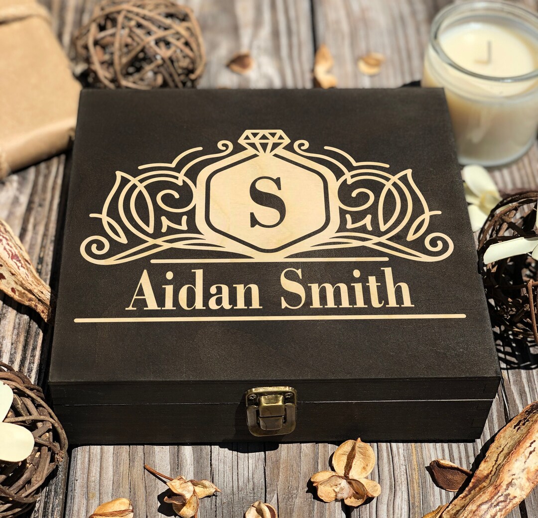 Personalized Wooden Keepsake Box: Engraved Groomsmen Gift - Etsy