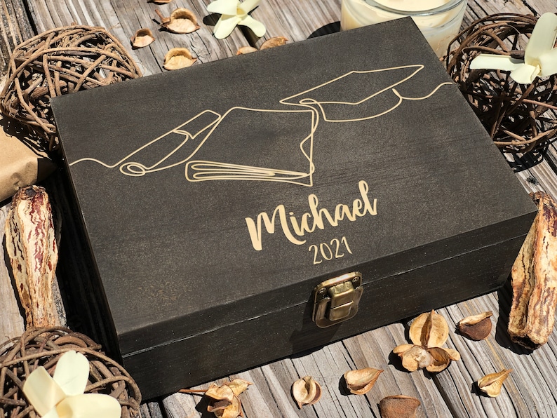 Graduation Box Personalized Box Graduation Gift for Him - Etsy