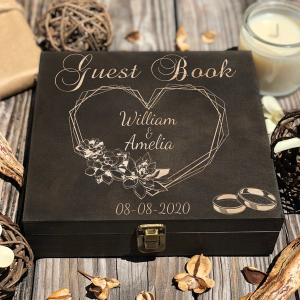 Guest Book Box - Etsy