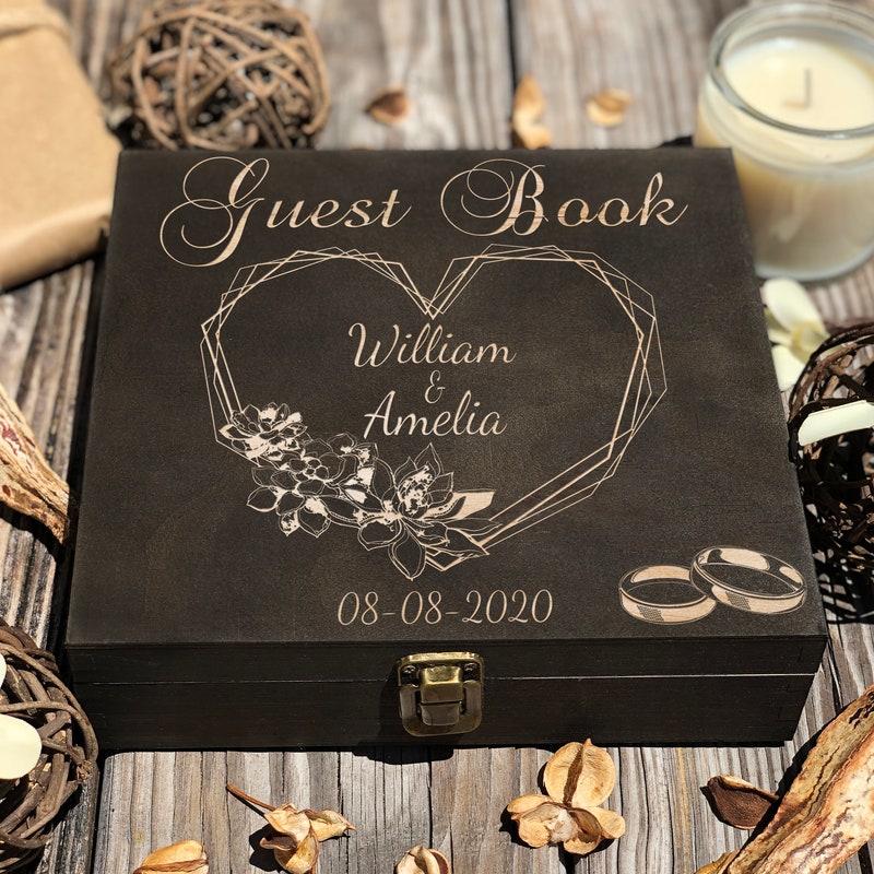 Heart Guest Book Drop Box - Etsy