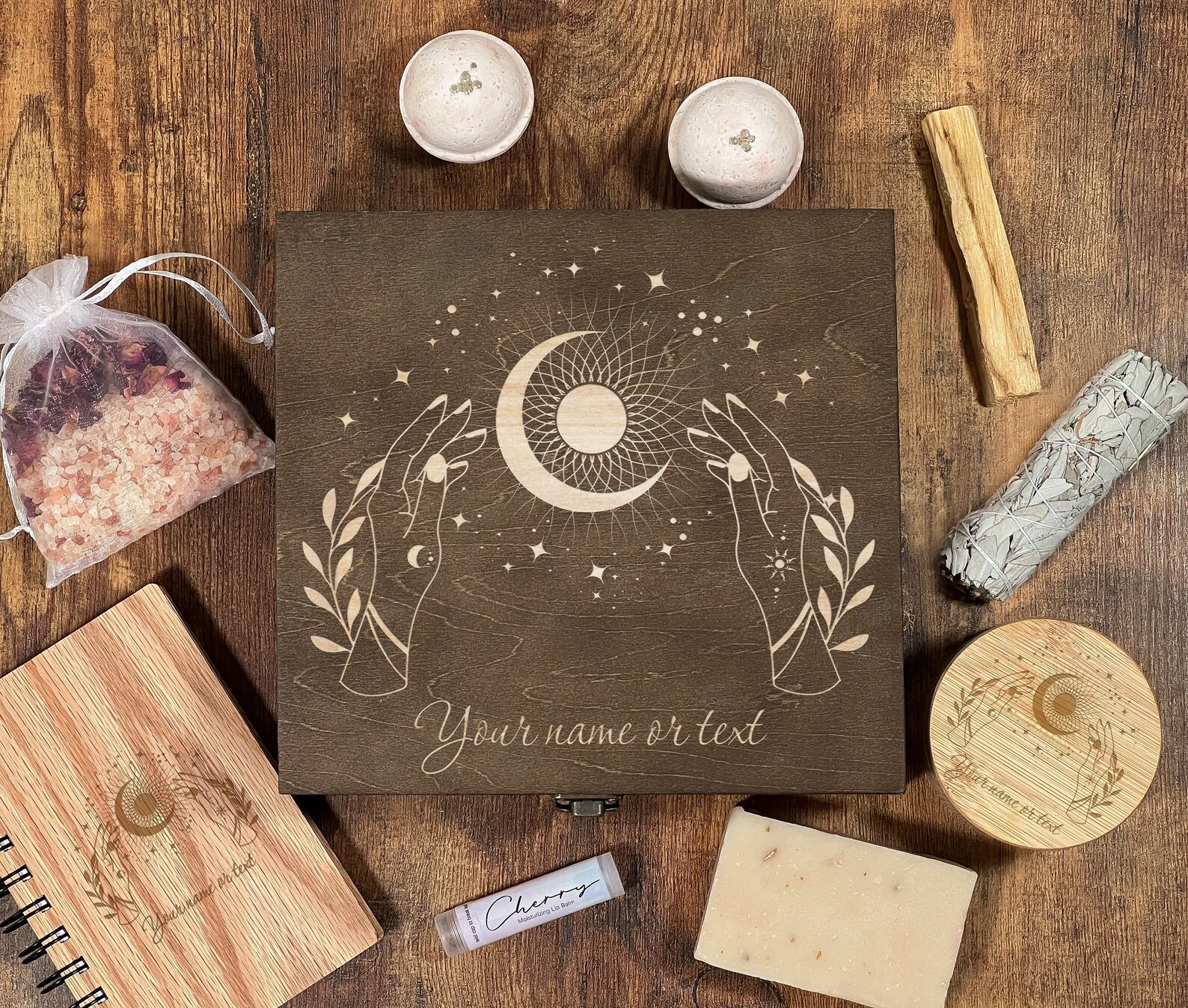 Sun and Moon Box Crystal Box Personalized Box Crystal - Etsy