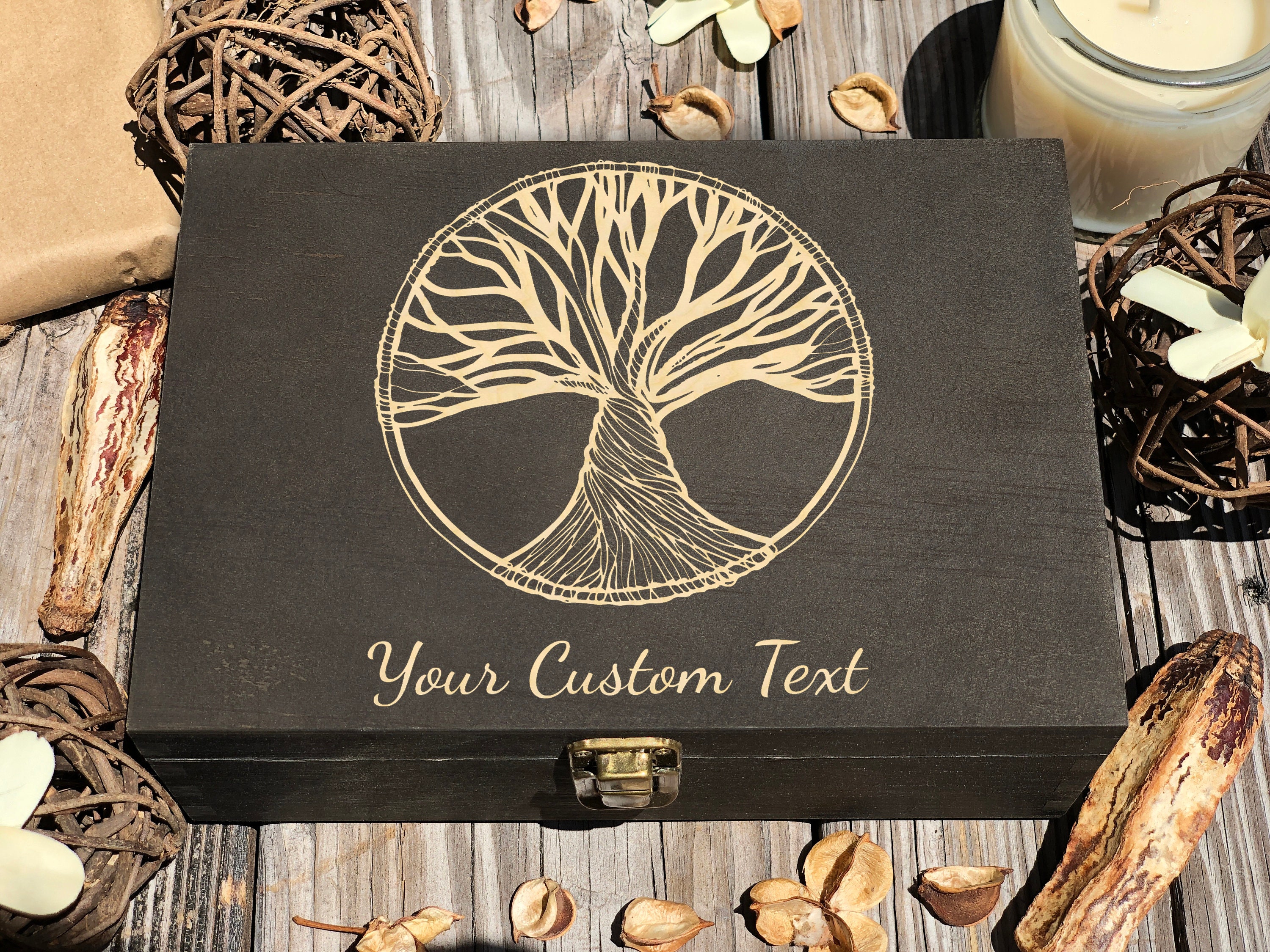 Celtic Tree of Life Box Personalized Wooden Box Custom Box - Etsy Australia