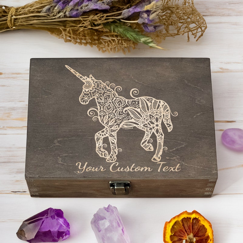 Unicorn Box - Etsy