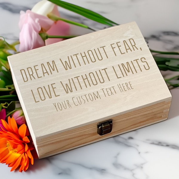 Inspirational Quote Box - Etsy