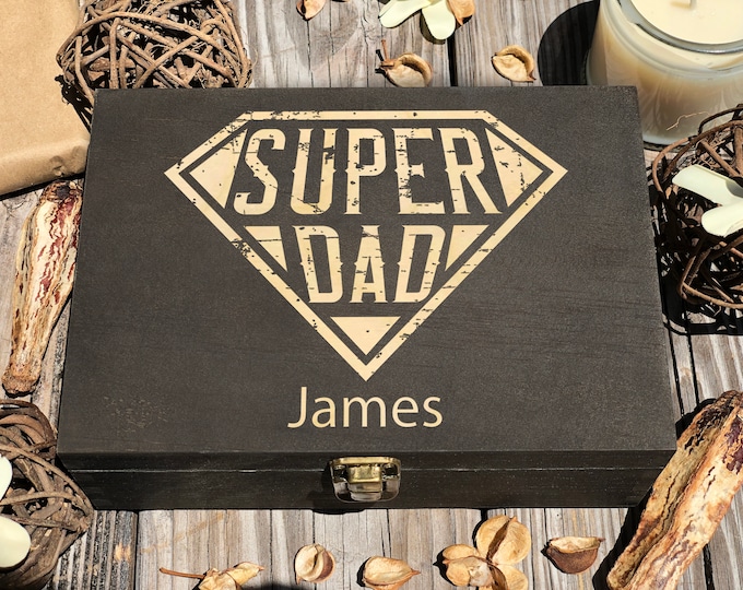 Personalized Gift Box for Men, Dad, Father, Daddy From Daughter, Son ...